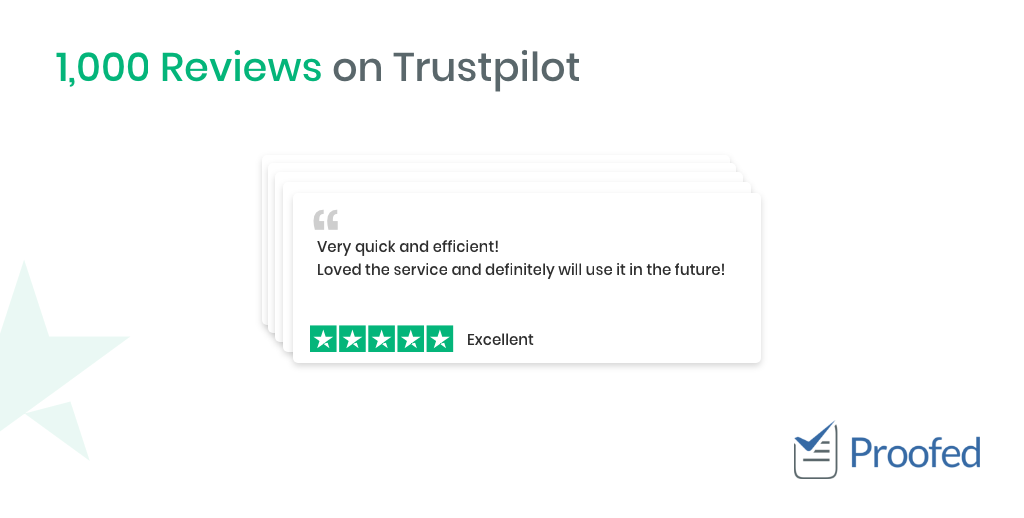 Proofed Hits 1,000 Reviews On Trustpilot | Press Release