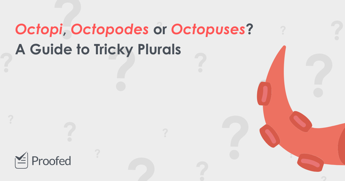 Octopuses or Octopi? (Tricky Latin and Greek Plurals) | Proofed