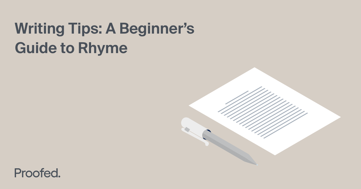 Writing Tips: A Beginner’s Guide to Rhyme | Proofed's Writing Tips
