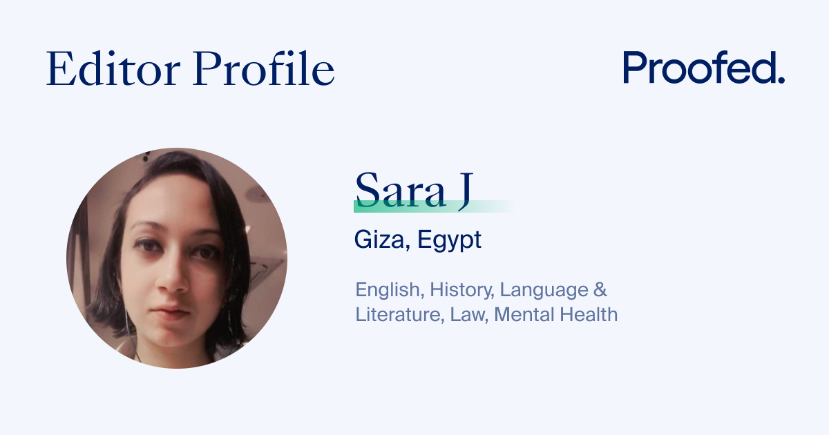 Sara J | Our Editors | Proofed