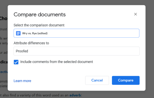 How to Compare Two Documents in Google Docs | Proofed's Writing Tips