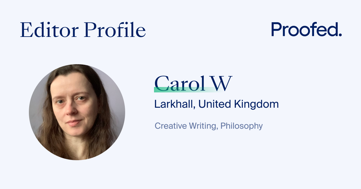 Carol W | Our Editors | Proofed