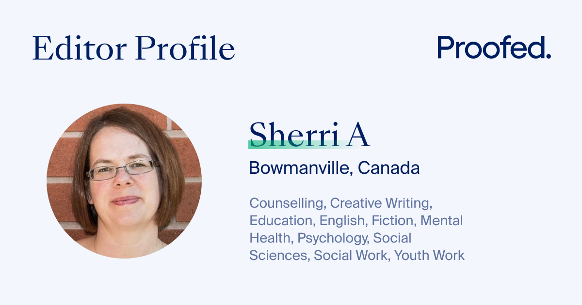Sherri A | Our Editors | Proofed