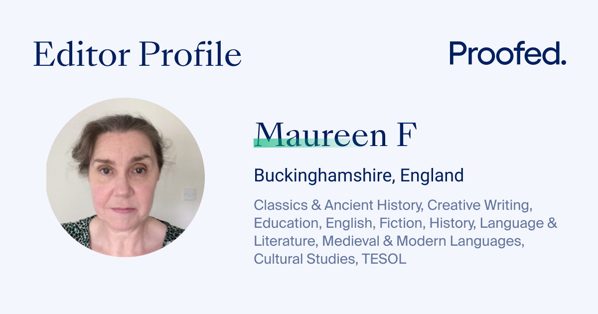 Maureen F | Our Editors | Proofed