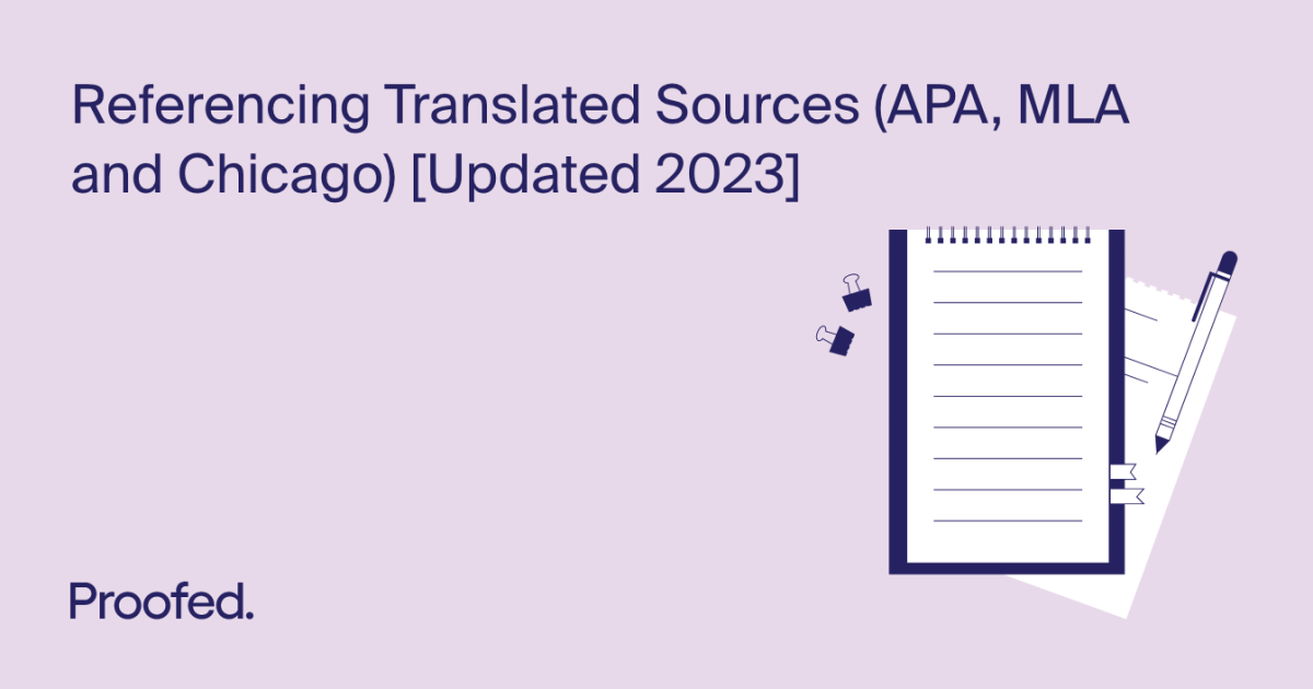 Referencing Translated Sources (APA, MLA, and Chicago) [Updated 2023 ...